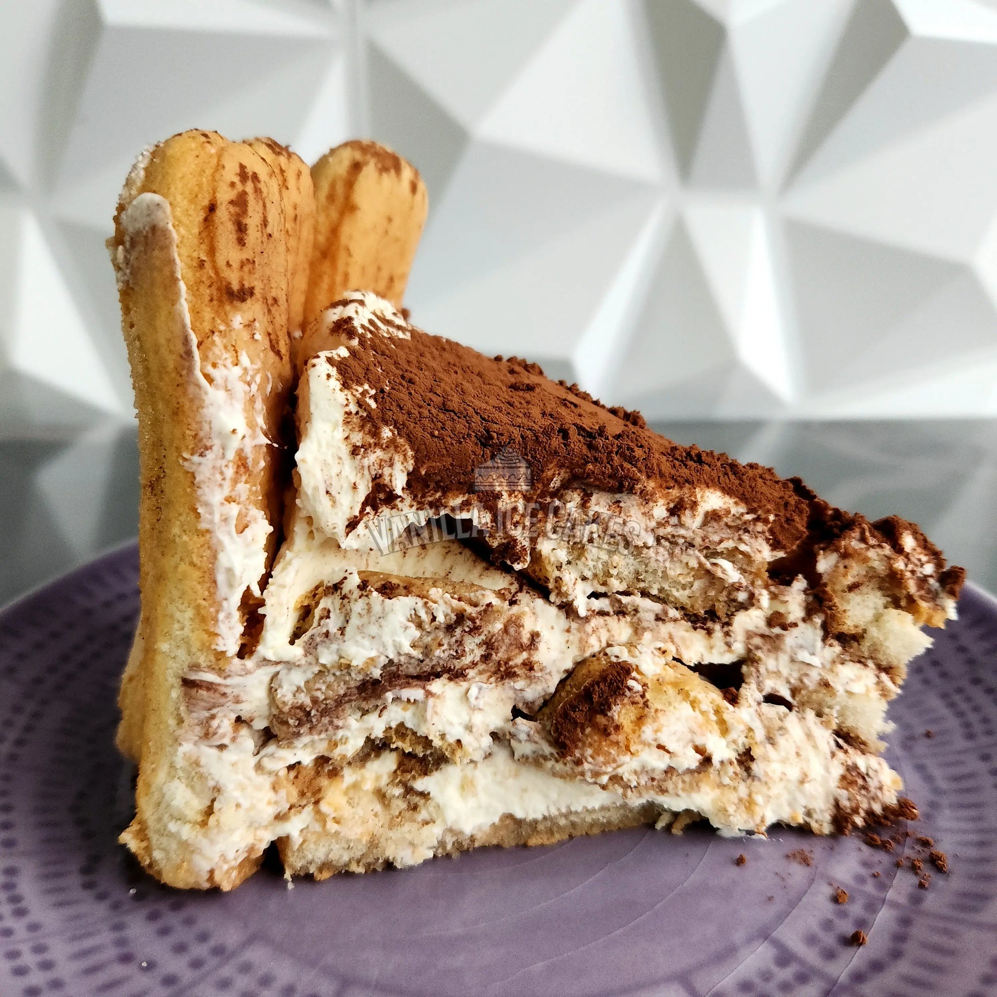 Vanilla Ice Cakes - Tiramisu Cake Slice